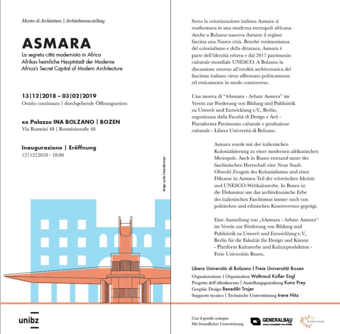 Conference: Asmara - Africa´s Secret Capital of Modern Architecture ...